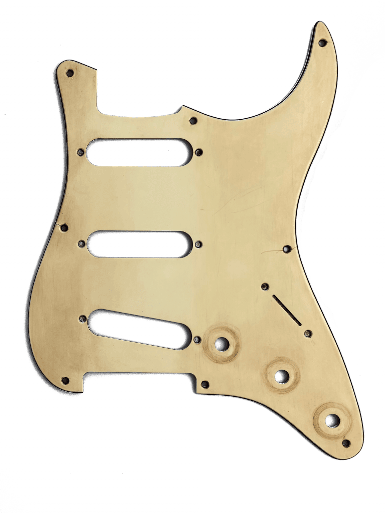 Relic Stratocaster Cream 3-ply Pickguard, 8 Holes - Guitar Decadence