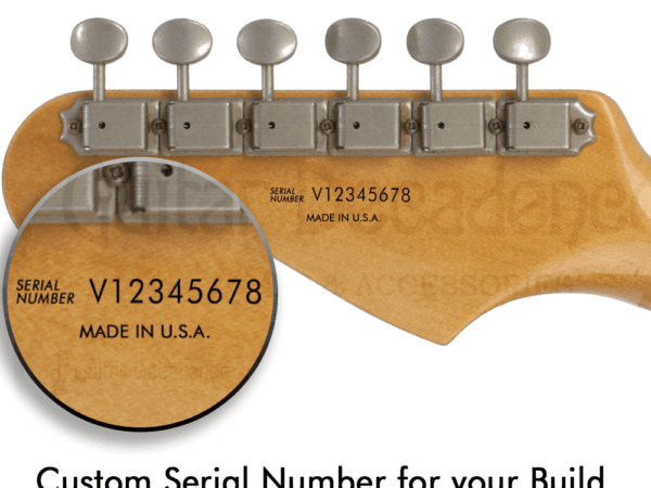 Serial Number Decals - Guitar Decadence