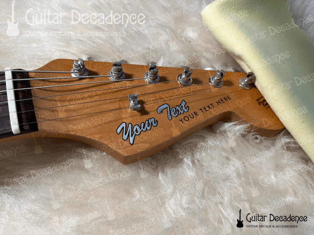 Custom Silk Screen Printed Metallic Guitar Waterslide Decals - Guitar ...