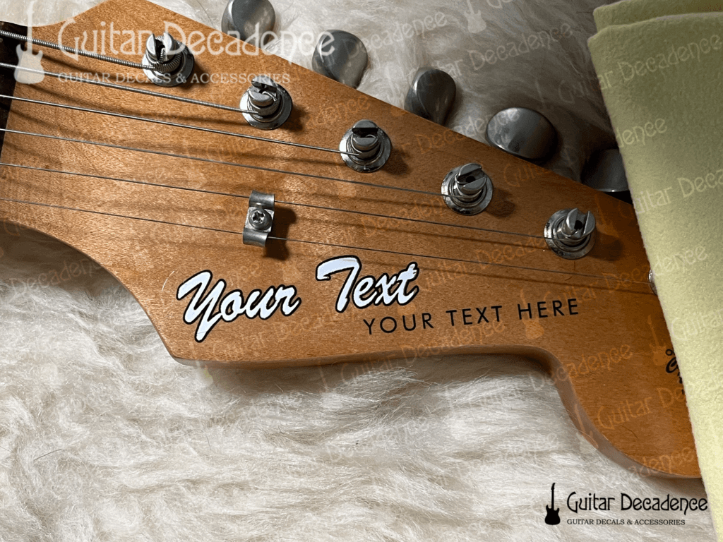 Custom Silk Screen Printed Metallic Guitar Waterslide Decals - Guitar ...